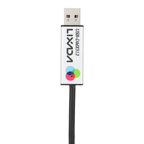 Lixada USB To DMX Interface Adapter LED DMX512 Computer PC Stage