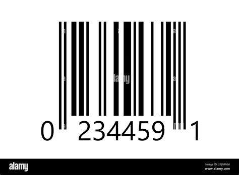 Linear Barcode Sample Linear Vector Bar Code Template Vector Illustration Stock Vector Image