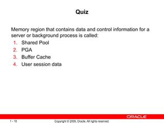 Exploring The Oracle Database Architecture Ppt Databases Computer Software And Applications