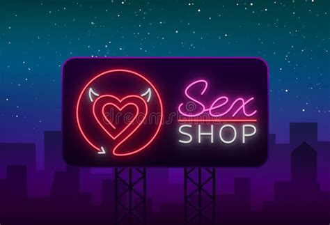 Sex Pattern Logo Xxx Concept For Adults In Neon Style Neon Sign Design Element Storage