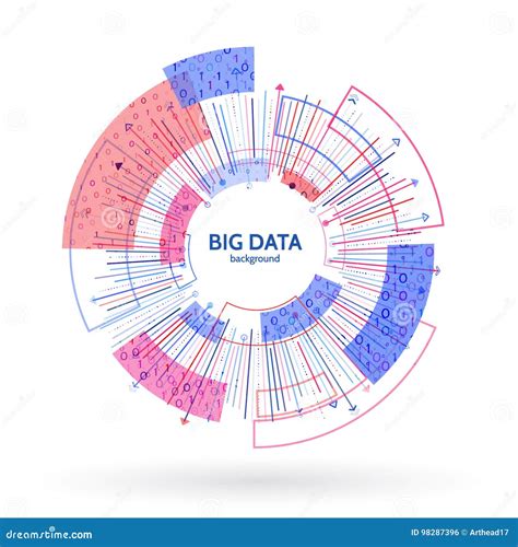 Visual Data Stream Information Abstract Data Conection Structure Futuristic Information