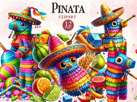 Pinata Clipart Happy Cinco De Mayo Sombrero Png Mexican Fiesta