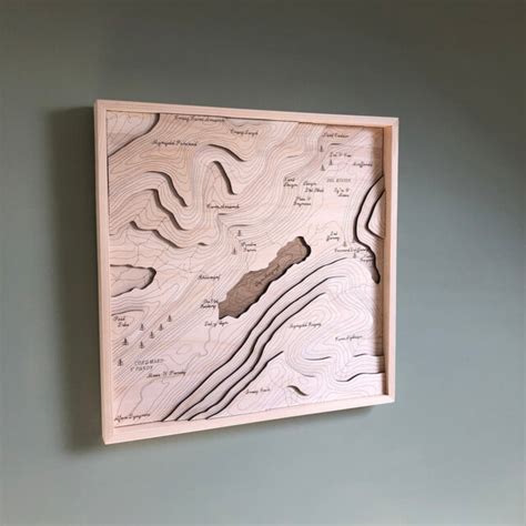 Llyn Mwyngil And Tal Y Llyn 3d Engraved Map Snowdonia Wales Gwynedd River