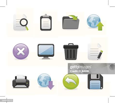 171 Toolbar Icons High Res Illustrations Getty Images