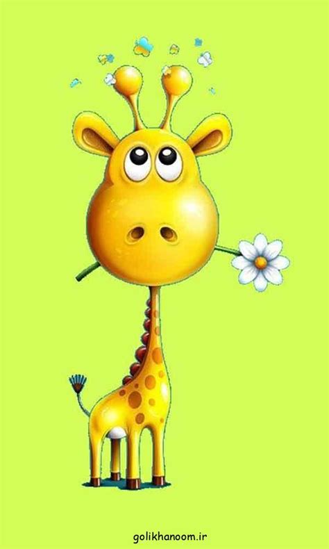 نقاشی زرافه 2024؛ با طرح های آسان برای کودکان با مداد رنگی جهت ایده و چاپ گلی خانوم