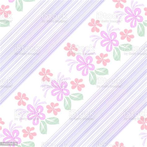 파스텔 색상 장식용 꽃 및 흰색 배경에 수채화 수평선의 벡터 이음새가 없는 패턴으로 직물 벽지 종이 스카프 파레오 디자인용 0명에 대한 스톡 벡터 아트 및 기타 이미지