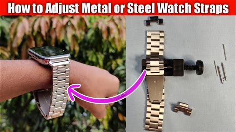 How To Adjust Metal Or Steel Straps In Smartwatches YouTube