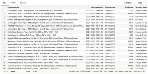 Datasets Query And Analyze Data Mode Support