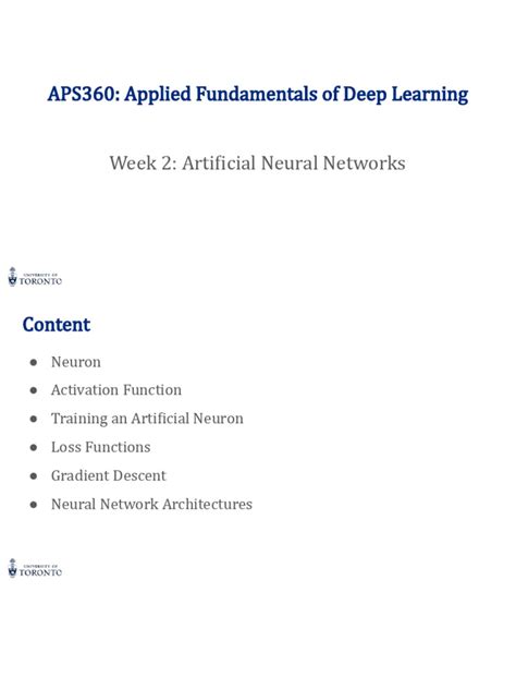 week 2 artificial neural networks pdf artificial neural network