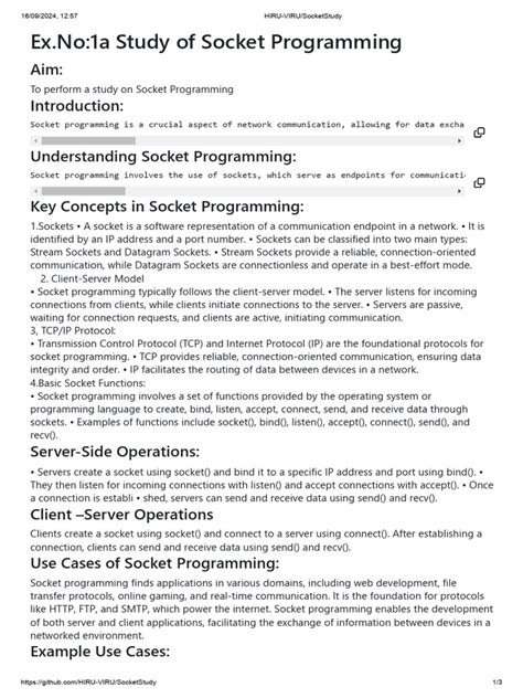 Exp 11 Pdf Network Socket Internet Protocol Suite