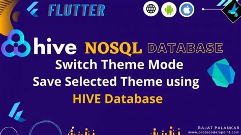 Flutter Hive Example Hive Database To Save Selected Dark Light