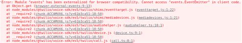 error module events has been externalized for browser compatibility · issue 9238 · vitejs