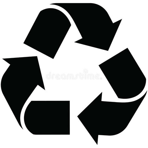 Universal Recycling Symbol Stock Illustration Illustration Of