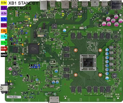 Schematic Xbox One Controller Circuit Board Diagram