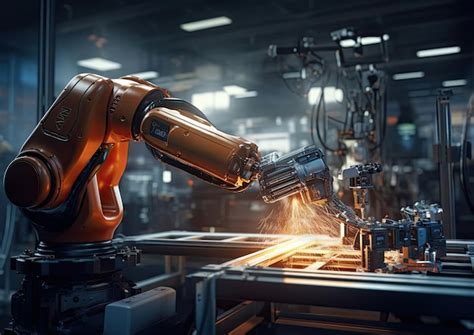 Premium Photo A Closeup Shot Of A Manufacturer Using A Robotic Arm To