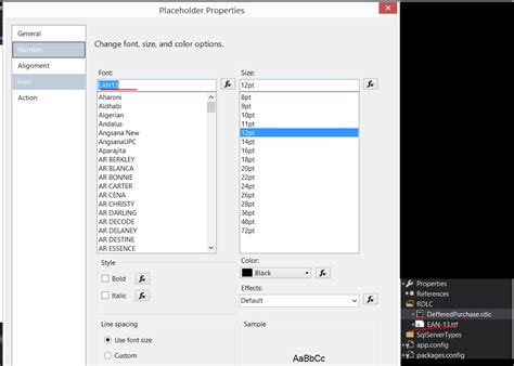 C Visual Studio Report Designer Embed Font Stack Overflow