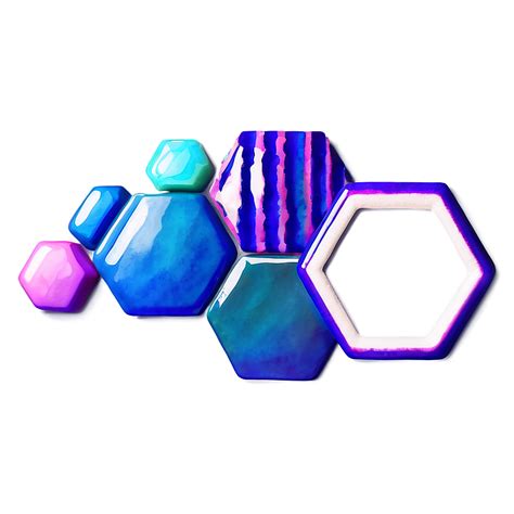 Download Watercolor Hexagon Pattern Png 06202024