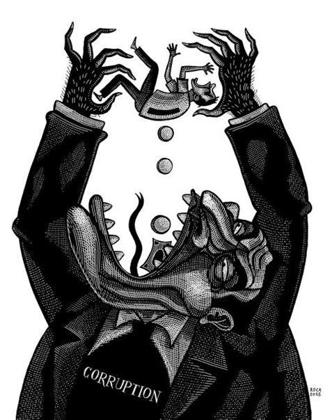 Corruption Symbol Editorial Cartooning