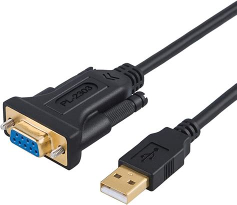 Cablecreation Usb To Rs232 Adapter With Pl2303 Chip 33 Ft