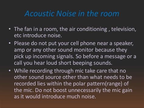 How To Reduce Unwanted Noise When Recording
