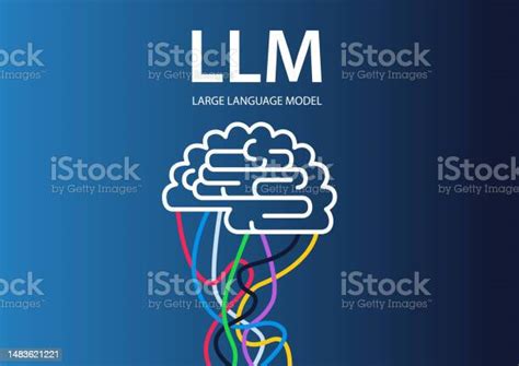 뇌의 벡터 그림입니다 생성 Ai 및 대규모 언어 모델 Llm에 대한 개념입니다 생성형 인공지능에 대한 스톡 벡터 아트 및 기타 이미지 생성형 인공지능 대규모 언어 모델