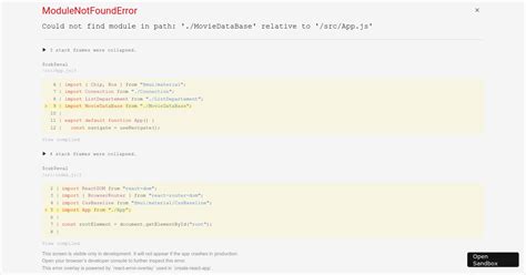 React App Codesandbox