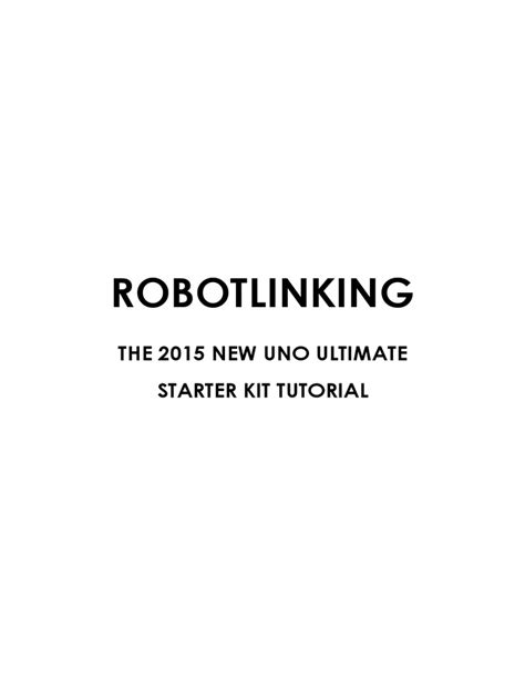 2015 New Uno Ultimate Starter Kit R套件 Pdf Relay Switch