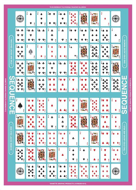 Sequence Game Board Layout Printable At Kate Wardill Blog