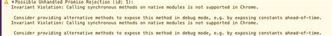 Calling Synchronous Methods On Native Modules Is Not Supported In