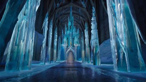 Into The Elsas Frozen Castle Premium Ai Generated Image
