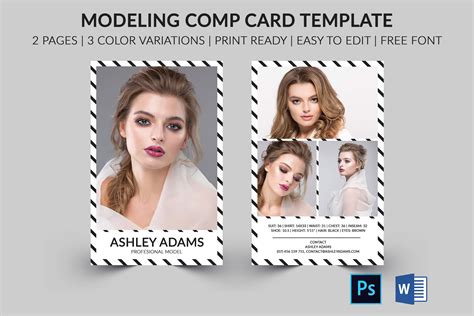 Free Comp Card Template