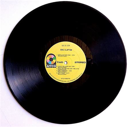 Eric Clapton Self Titled Vinyl Lp 1970 Atco Sd 33 329 Original