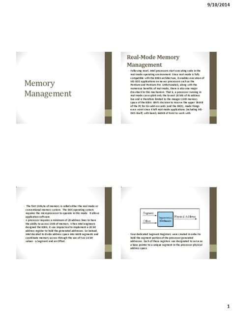 Lesson 6 Memory Management Pdf Pdf Random Access Memory Operating