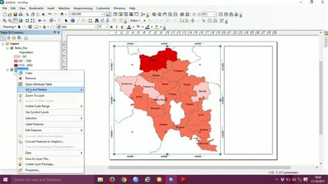 Cara Membuat Peta Kepadatan Penduduk Dengan Arc GIS YouTube