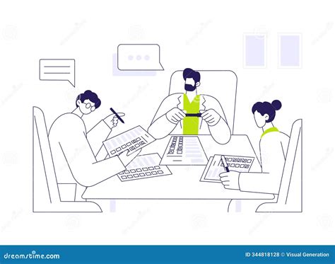 Panel Survey Abstract Concept Vector Illustration Stock Illustration Illustration Of Poll