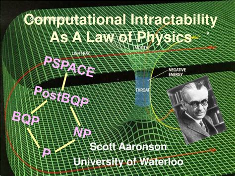 ppt computational intractability as a law of physics powerpoint