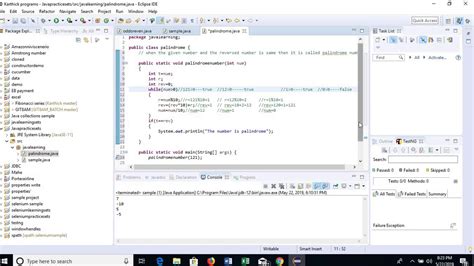 Palindrome Number In Java Youtube