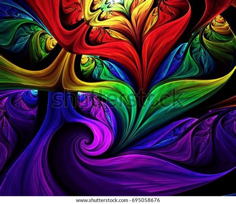 Computer Generated Fractal Artwork Creative Artdesign Stock Illustration 695058676 Shutterstock