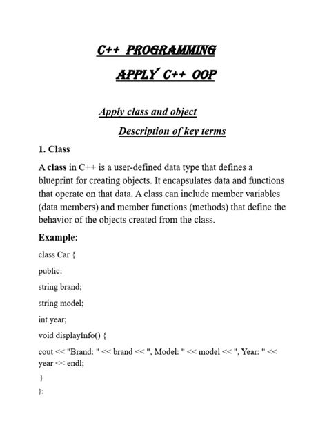 C Task Pdf Class Computer Programming Method Computer