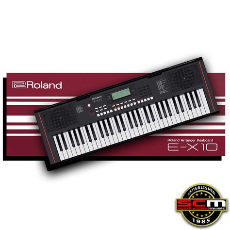 Roland E X10 Portable Arranger Keyboard 61 Touch Response Keys South Coast Music