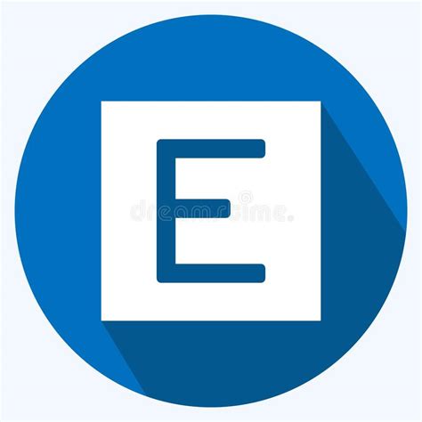 Icon Edge Suitable For Mobile Apps Symbol Long Shadow Style Simple Design Editable Design