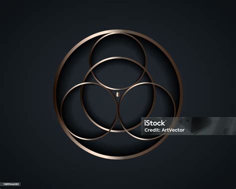 신성한 기하학 실버 만다라 원과 신성한 센터 연금술 비열한 기호 신비한 마법 천상의 부적 검은 배경에 고립 된 영적 신비주의 개체 벡터 일러스트레이션 Sacred