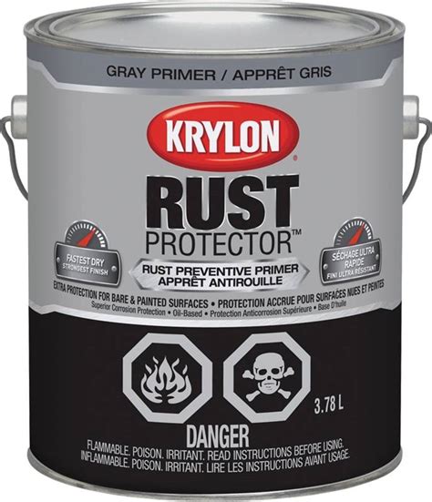 Krylon Rust Protector 469412000 Rust Preventive Primer Gray 946 Ml Krylon Rendoodle