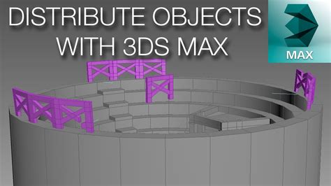 How To Distribute Align Objects With Rotation In 3d Max Youtube