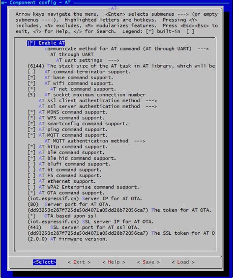 Idfpy Menuconfig Doesnt Have Any At Commands · Issue 370 · Espressifesp At · Github
