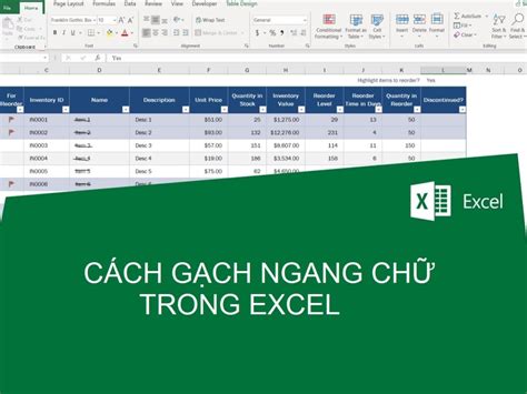 Bỏ Túi 5 Cách Gạch Ngang Chữ Trong Excel