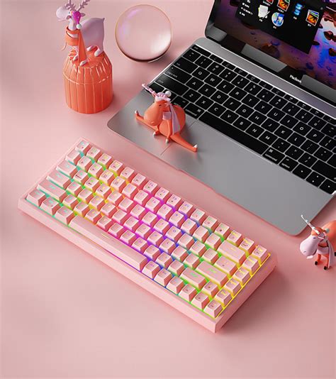 【b O Wg08】航世（bow）g08机械键盘 三模切换电脑笔记本电竞游戏办公有线蓝牙无线键盘 三模rgb背光 84键茶轴 元气粉【行情 报价 价格 评测】 京东