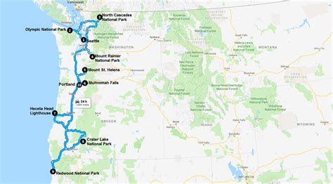 Epic National Parks Road Trips Pacific Northwest Road Trip