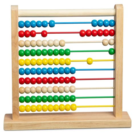 Melissa And Doug Abacus 100 Beads Wooden Educational Toy