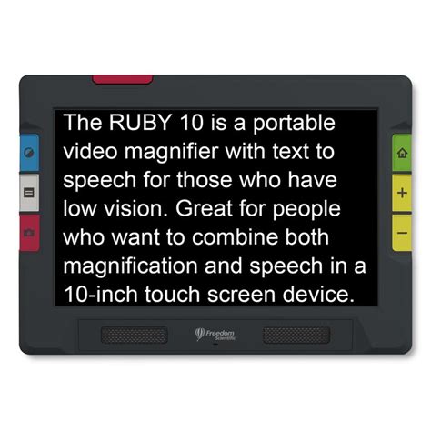 Ruby 10 Speech Visionaid